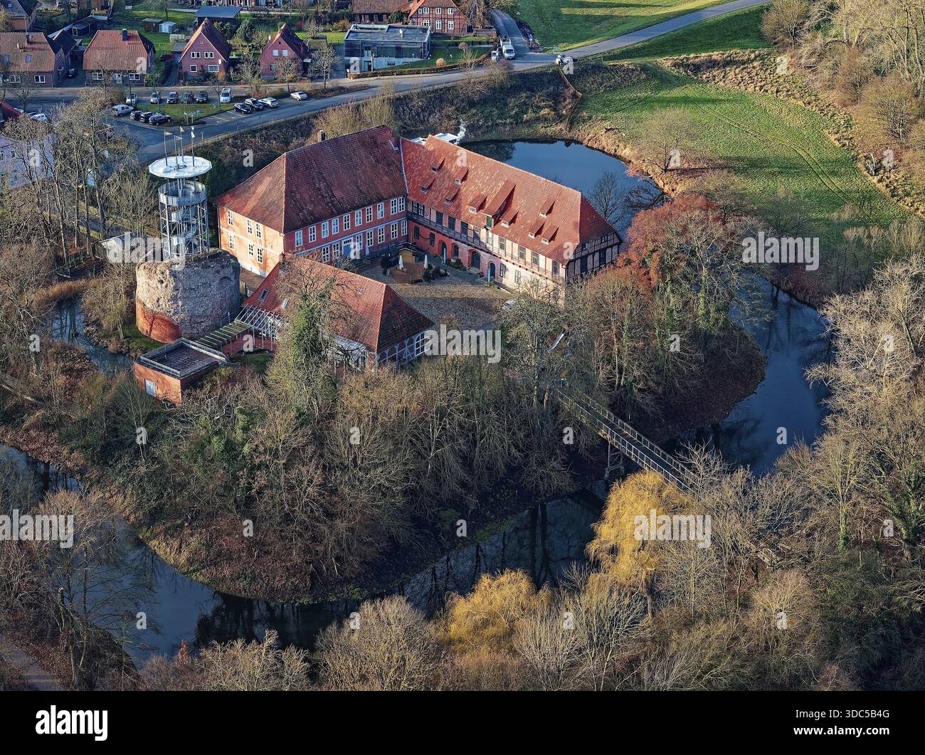 The Elbe Castle Bleckede, a two-wing palace complex and original ...