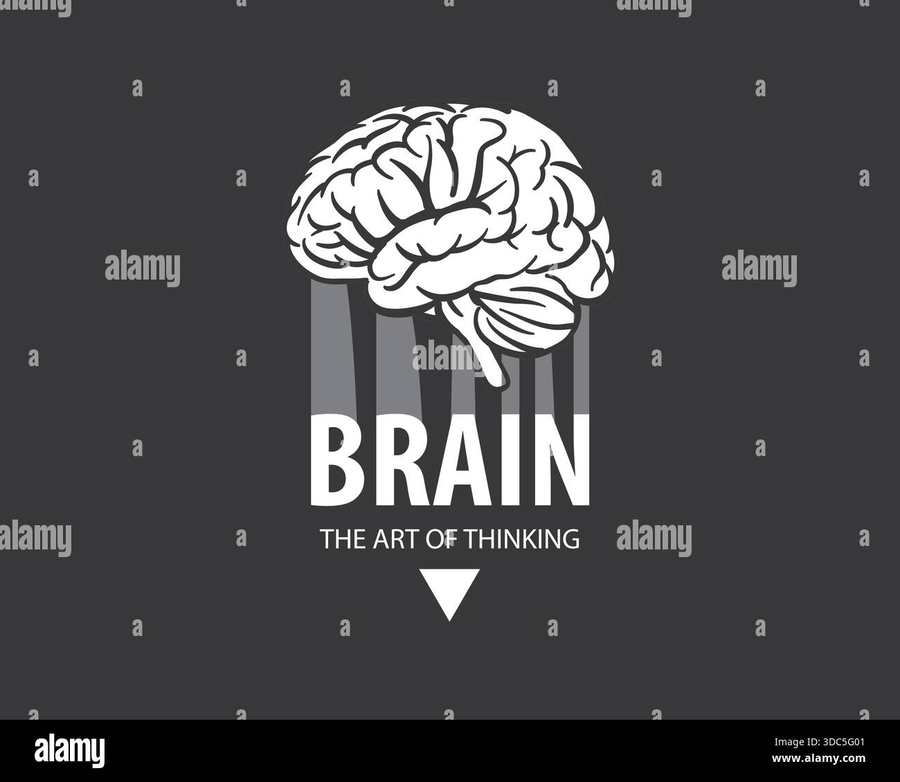 Artificial intelligence brain icon drawn hi-res stock photography and ...