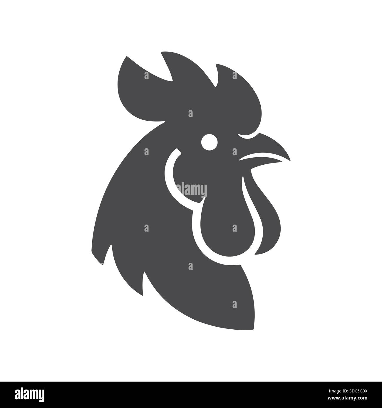 Chicken head vector Black and White Stock Photos & Images - Alamy