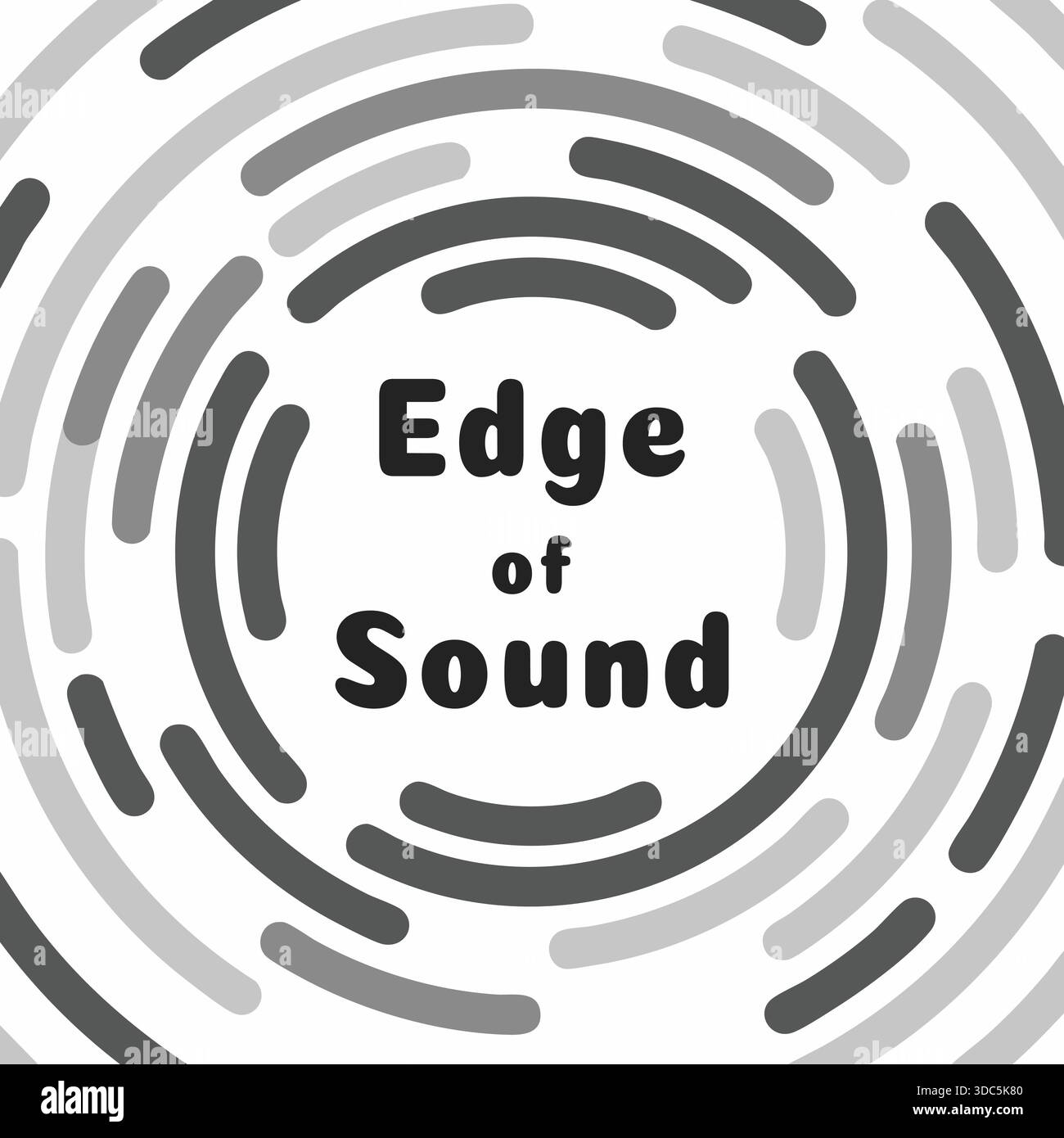 Rounded badge reading Edge of Sound surrounded by concentric broken ...