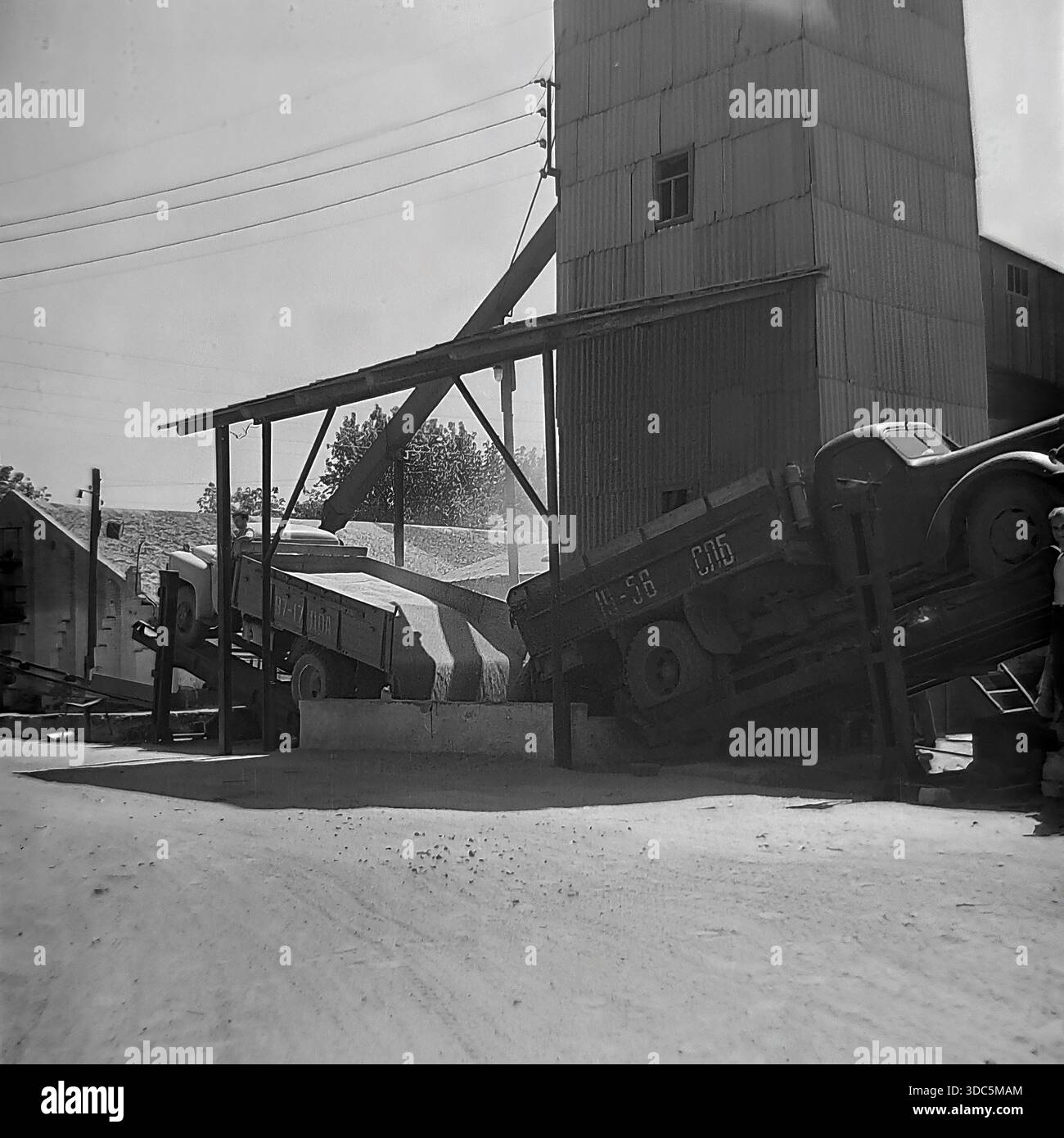 Donetsk region, Ukrainian SSR, USSR, mid-late 1970s. Industrial black ...