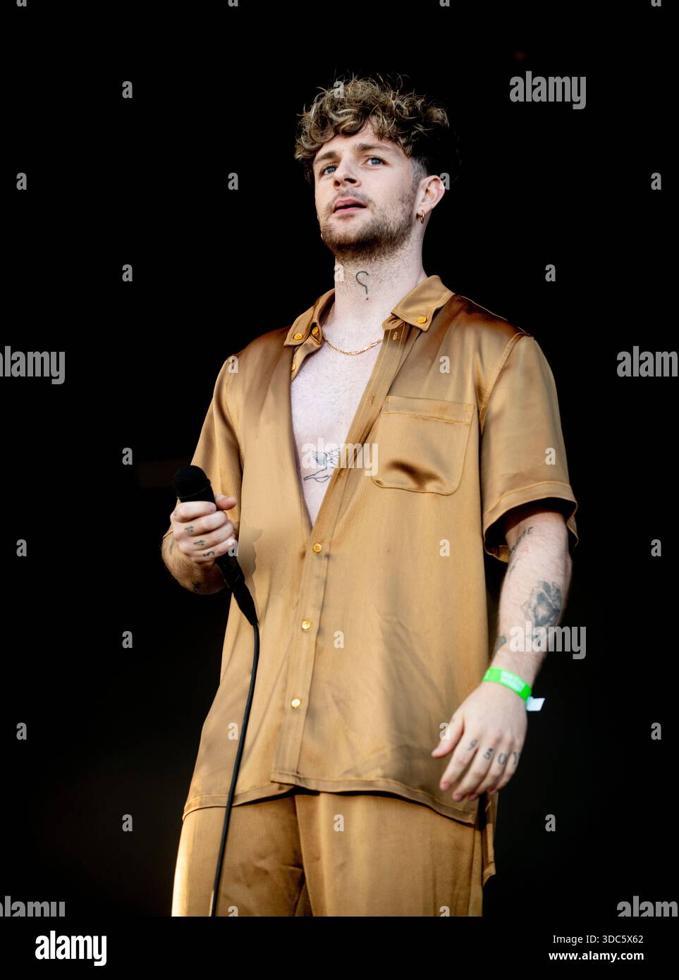 TOM GRENNAN at the Big Feastival 2021 on Alex James Cotswolds farm ...