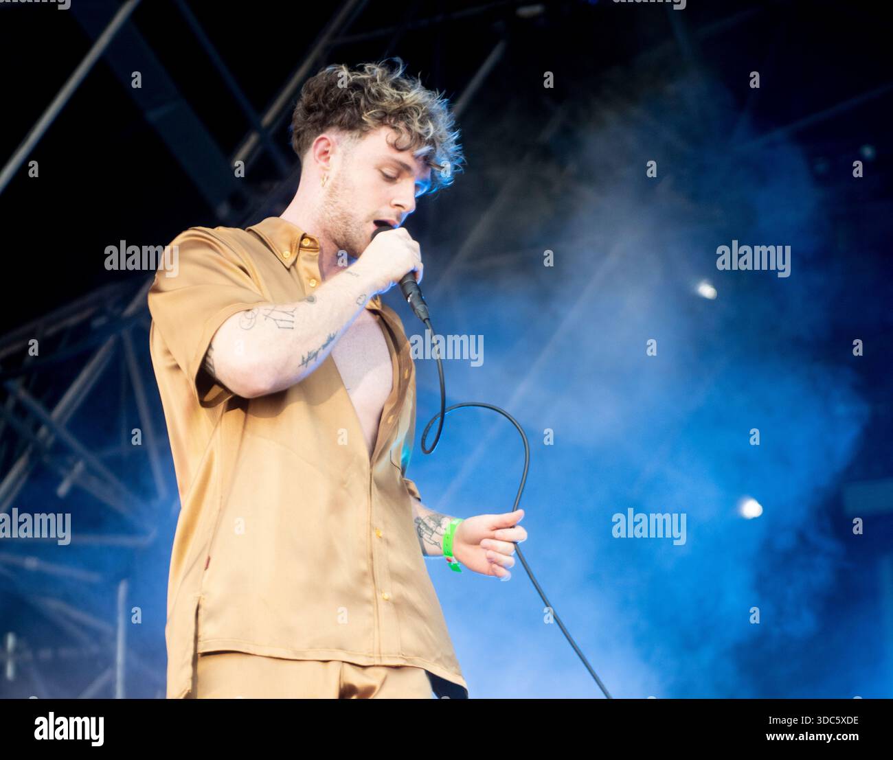 TOM GRENNAN at the Big Feastival 2021 on Alex James Cotswolds farm ...