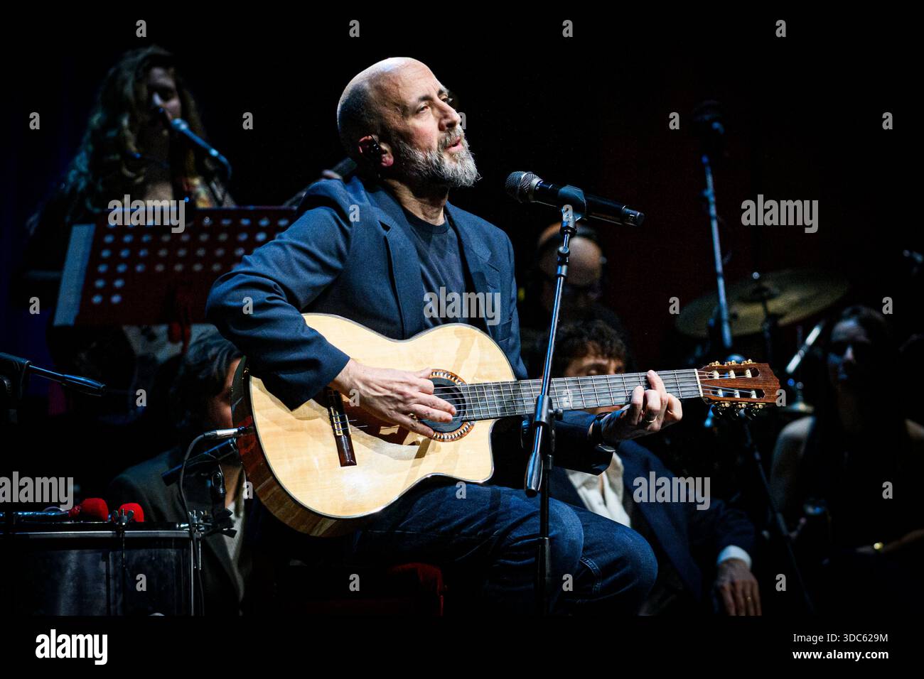 Joe BArbieri performs during the show D’altro Canto “Il Natale” of ...