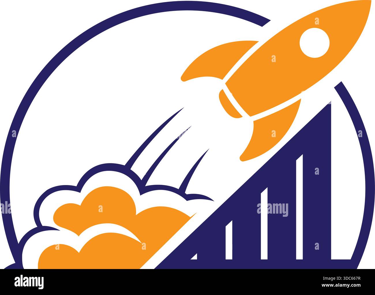 Rocket Launch Startup Business Vector Logo Design Innovation Icon ...