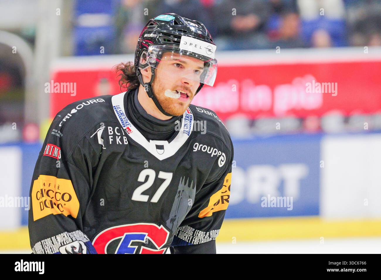 AMBRI, SWITZERLAND - DECEMBER 19: Yannick Rathgeb of Fribourg during ...