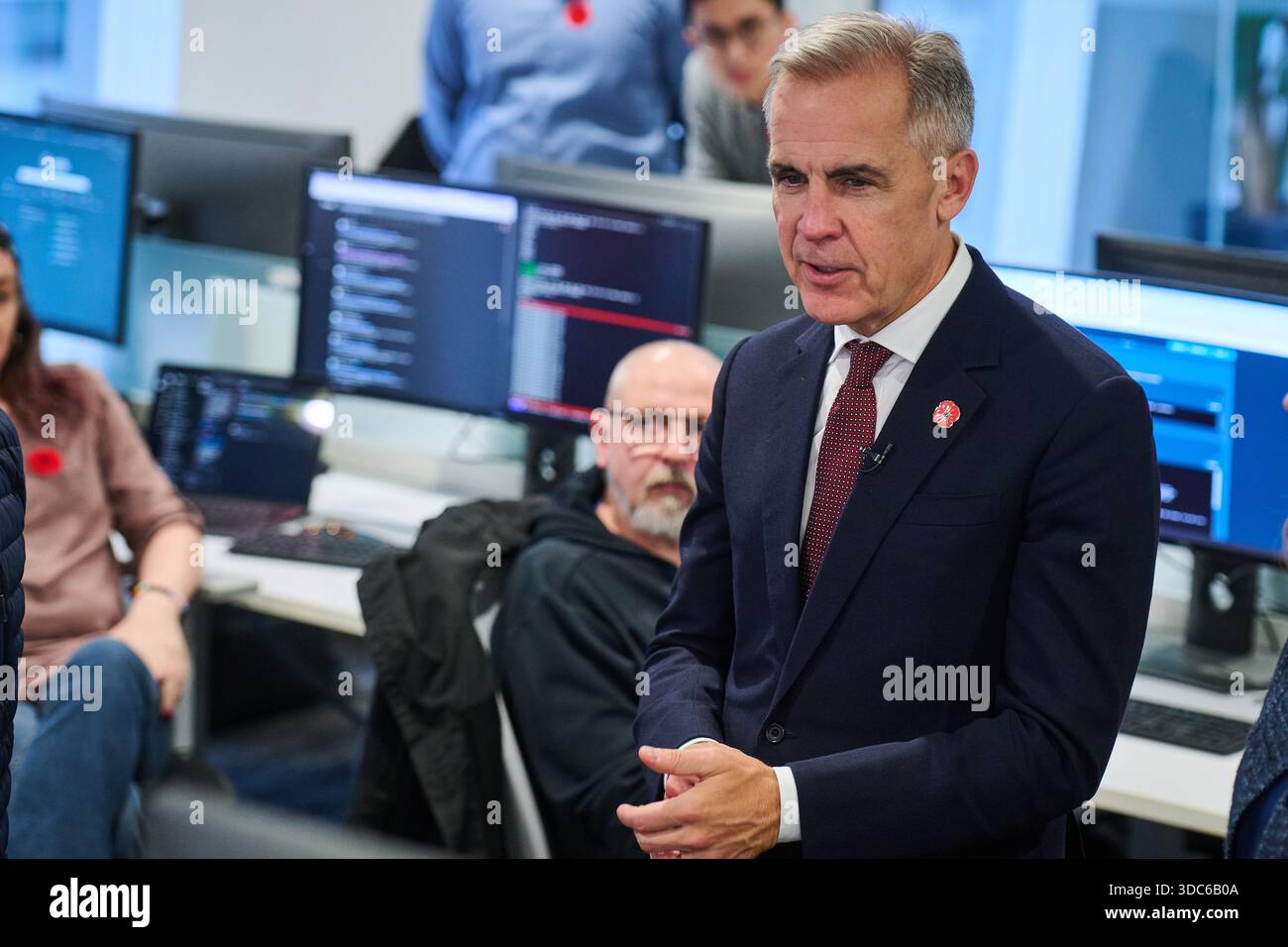 Prime Minister Mark Carney tours the Vector artificial intelligence ...