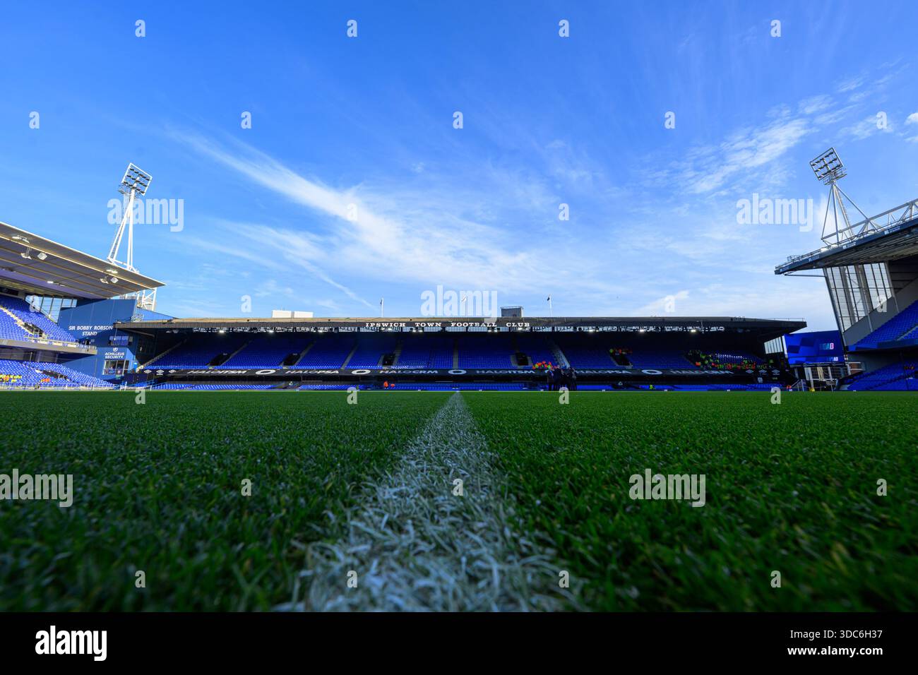 General view inside Portman Road before the Sky Bet Championship game ...