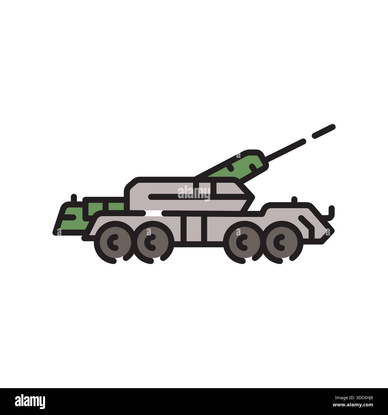 Self propelled gun combat Cut Out Stock Images & Pictures - Alamy