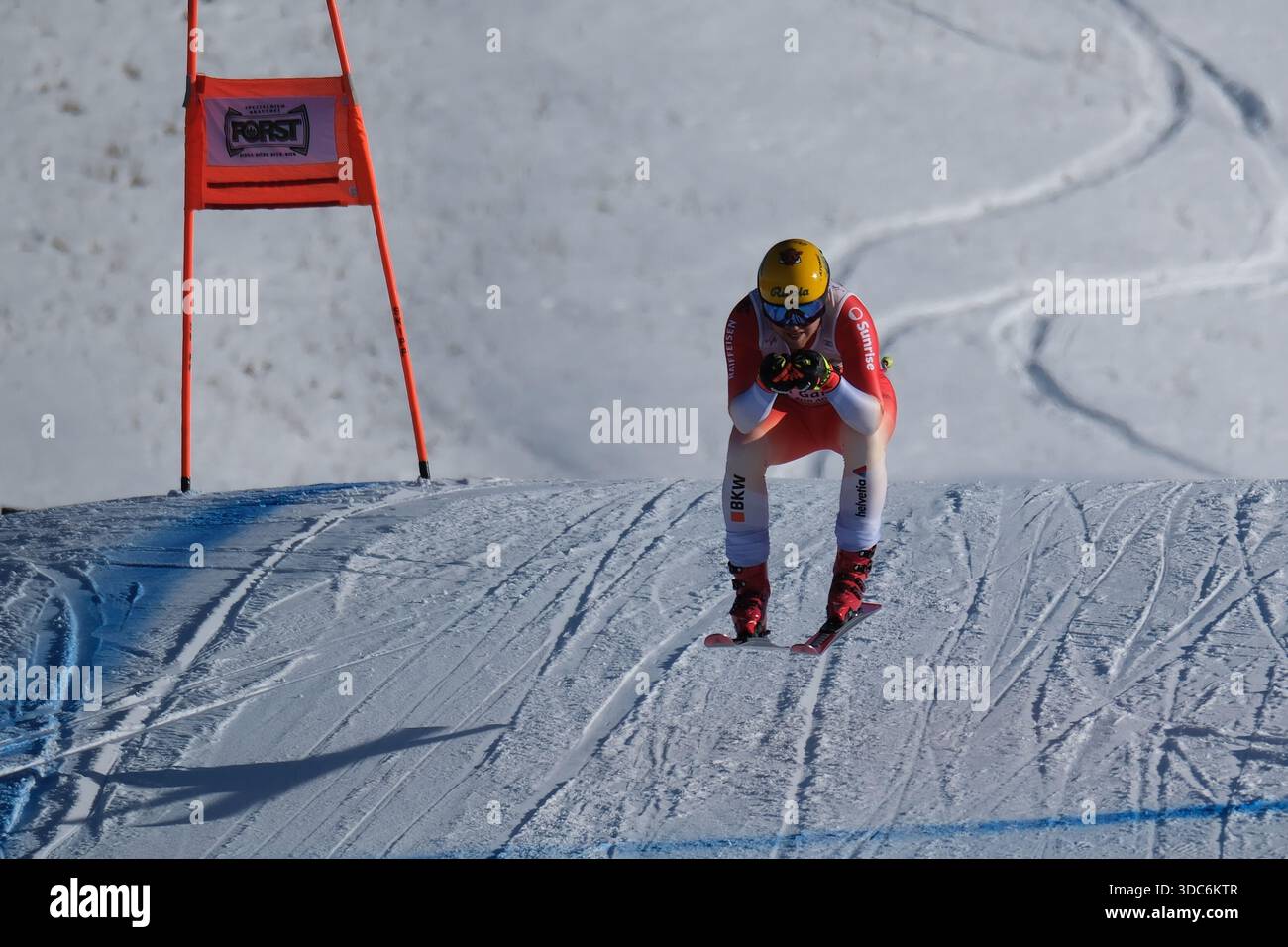 Niels Hintermann from Switzerland Is in action during AUDI FIS Ski ...