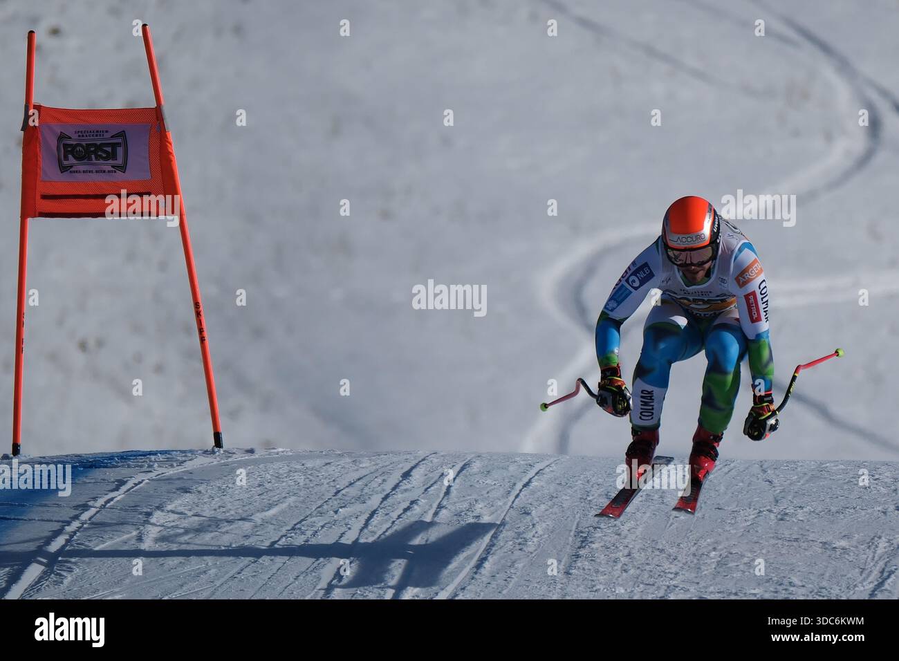 Miha Hrobat from Slovenia Is in action during AUDI FIS Ski World Cup ...