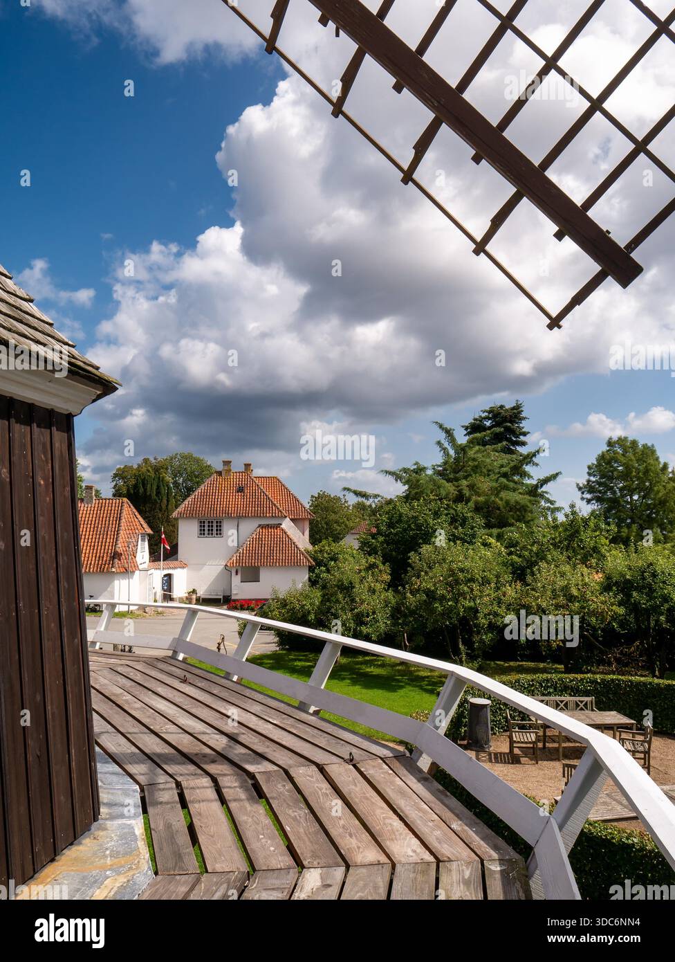 Stage view of Svanemøllen windmill with Johannes Larsen Museum in ...