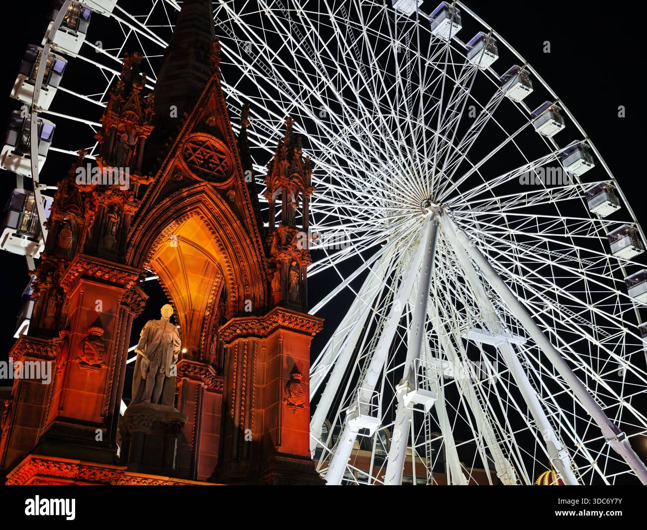 Visitors explore the 2025 Christmas market in Manchester city centre on ...