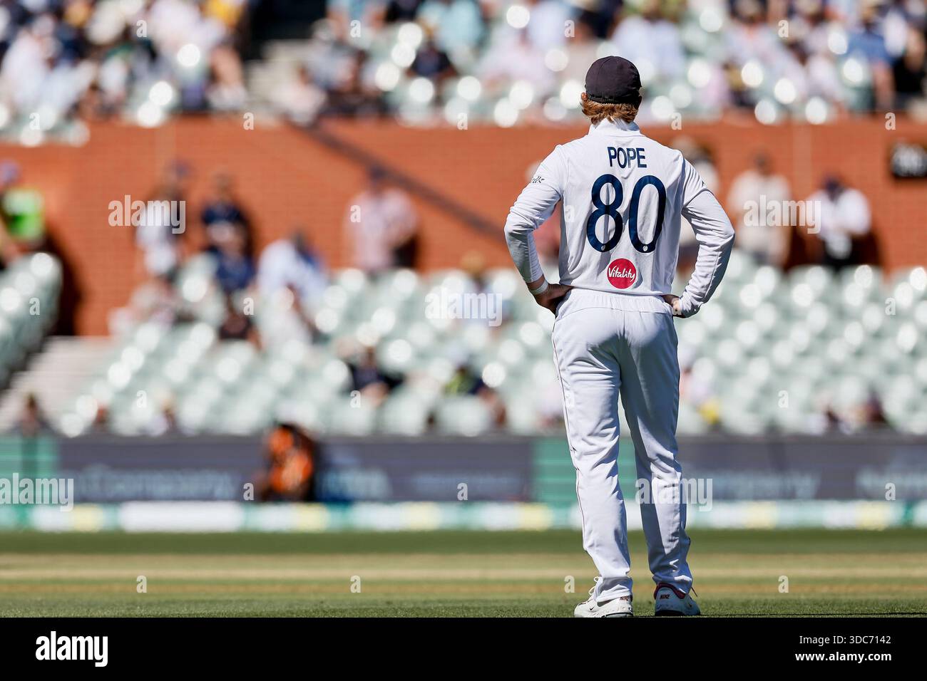 OLLIE POPE of England,, during the 3rd Ashes Test match at Adelaide ...