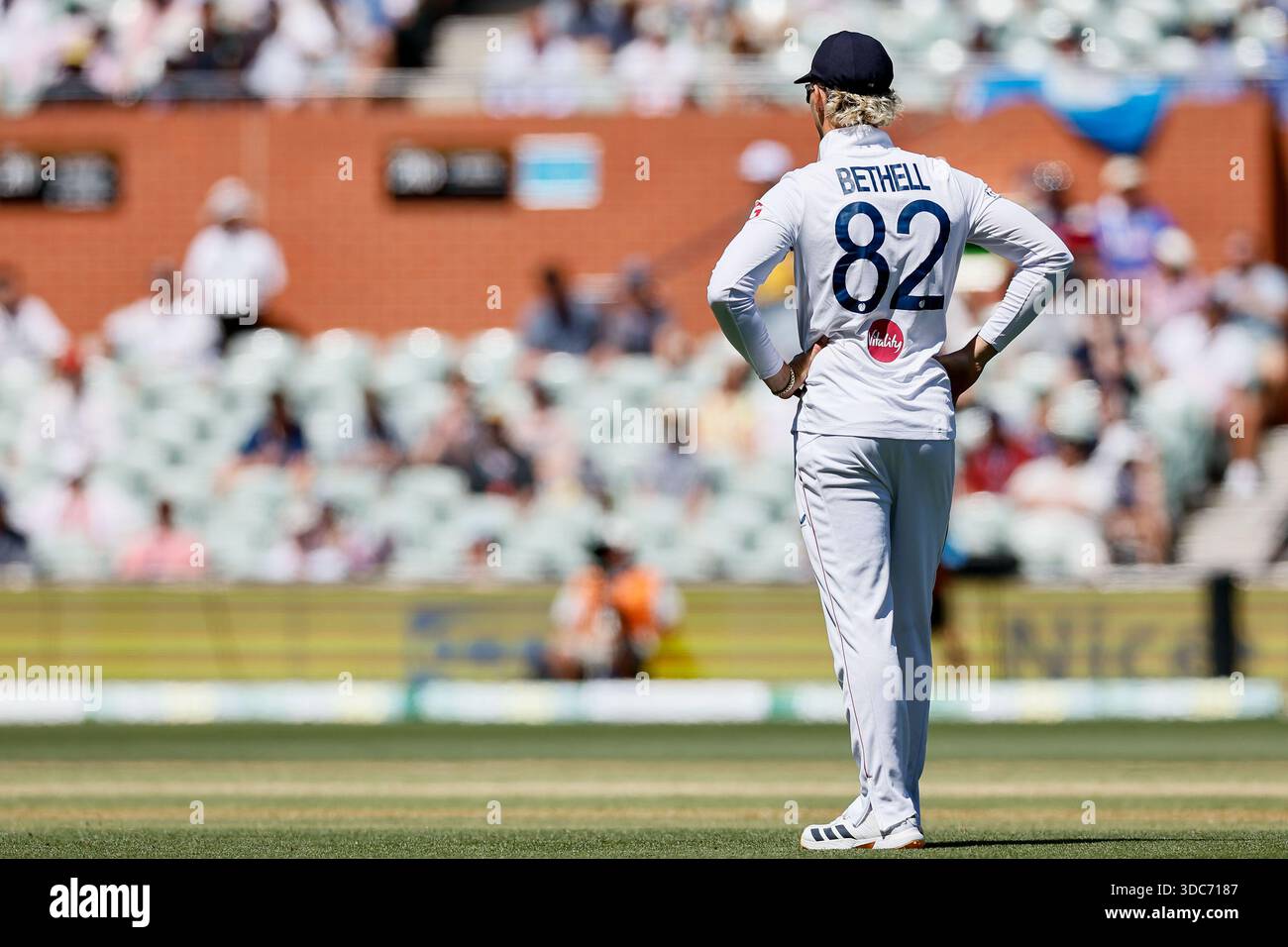 JACOB BETHELL of England,, during the 3rd Ashes Test match at Adelaide ...