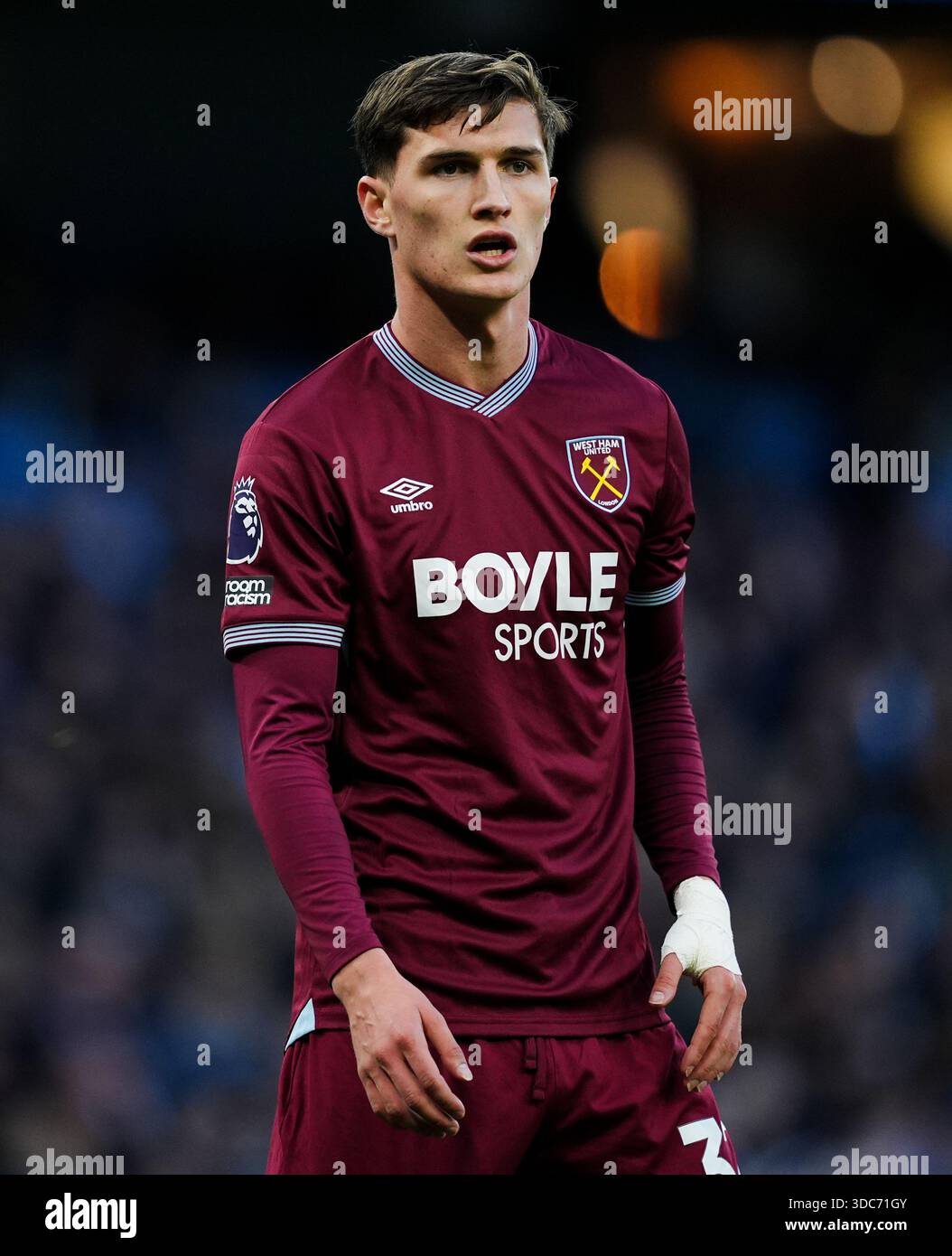 West Ham United's Freddie Potts during the Premier League match at the ...