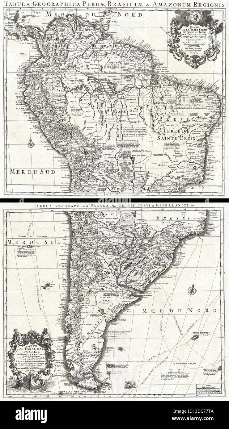 Map of brazil 1730 hi-res stock photography and images - Alamy