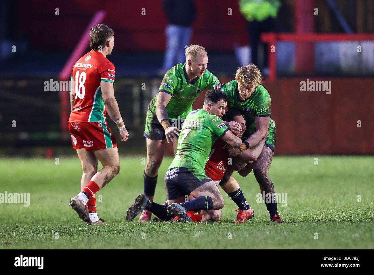 Joe Brown Jordan Lilley and Keiran Gill tackle Brandon Pickersgill ...