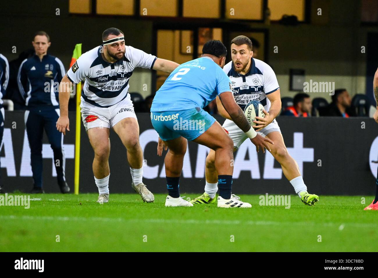 Teddy DURAND of Castres during the Top 14 match between Montpellier and ...