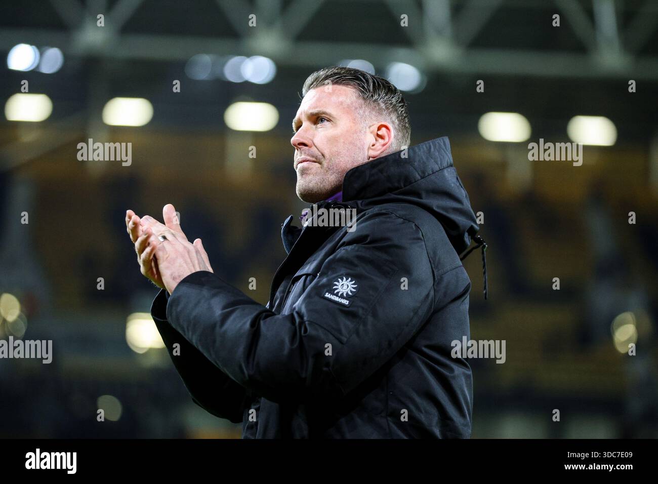 Wolves manager Rob Edwards at full time of the Premier League football ...