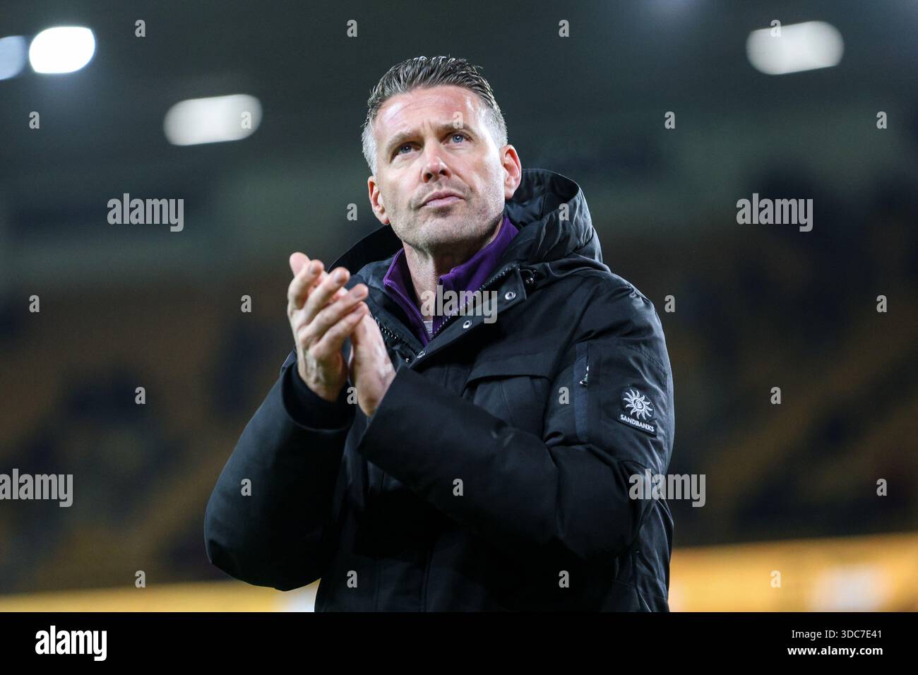 Wolves manager Rob Edwards at full time of the Premier League football ...