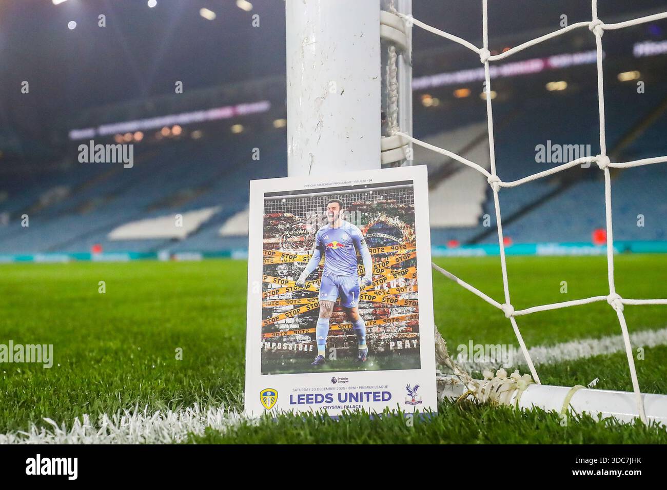 General View inside the Stadium of Elland Road of a Match Programme ...