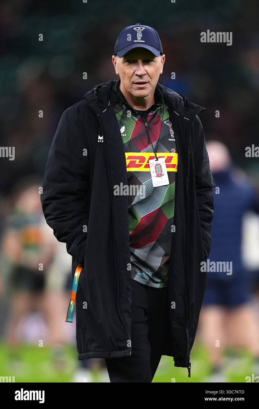 Harlequins head coach Jason Gilmore before the Gallagher PREM match at ...