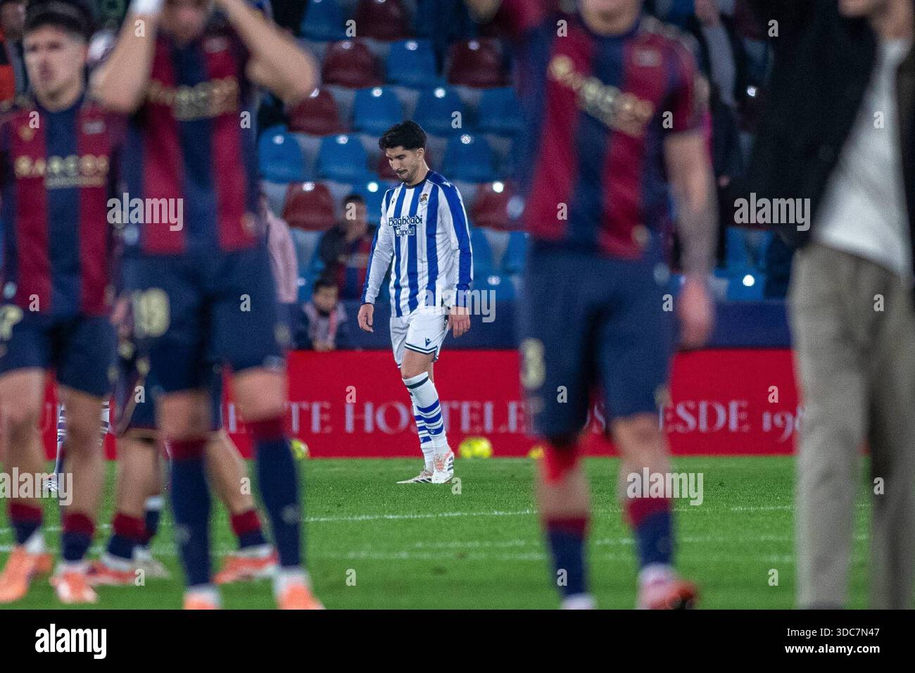 Spanish La Liga EA Sports soccer match Levante vs Real Sociedad at ...