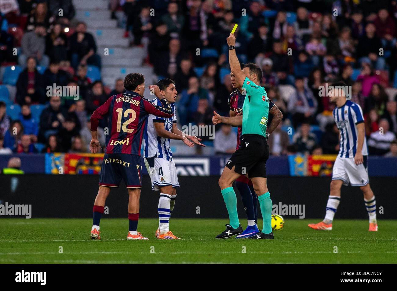 Spanish La Liga EA Sports soccer match Levante vs Real Sociedad at ...