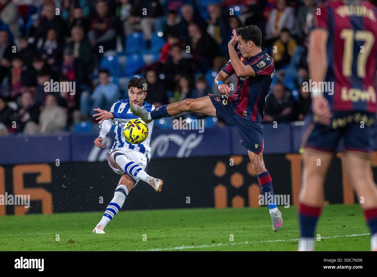 Spanish La Liga EA Sports soccer match Levante vs Real Sociedad at ...