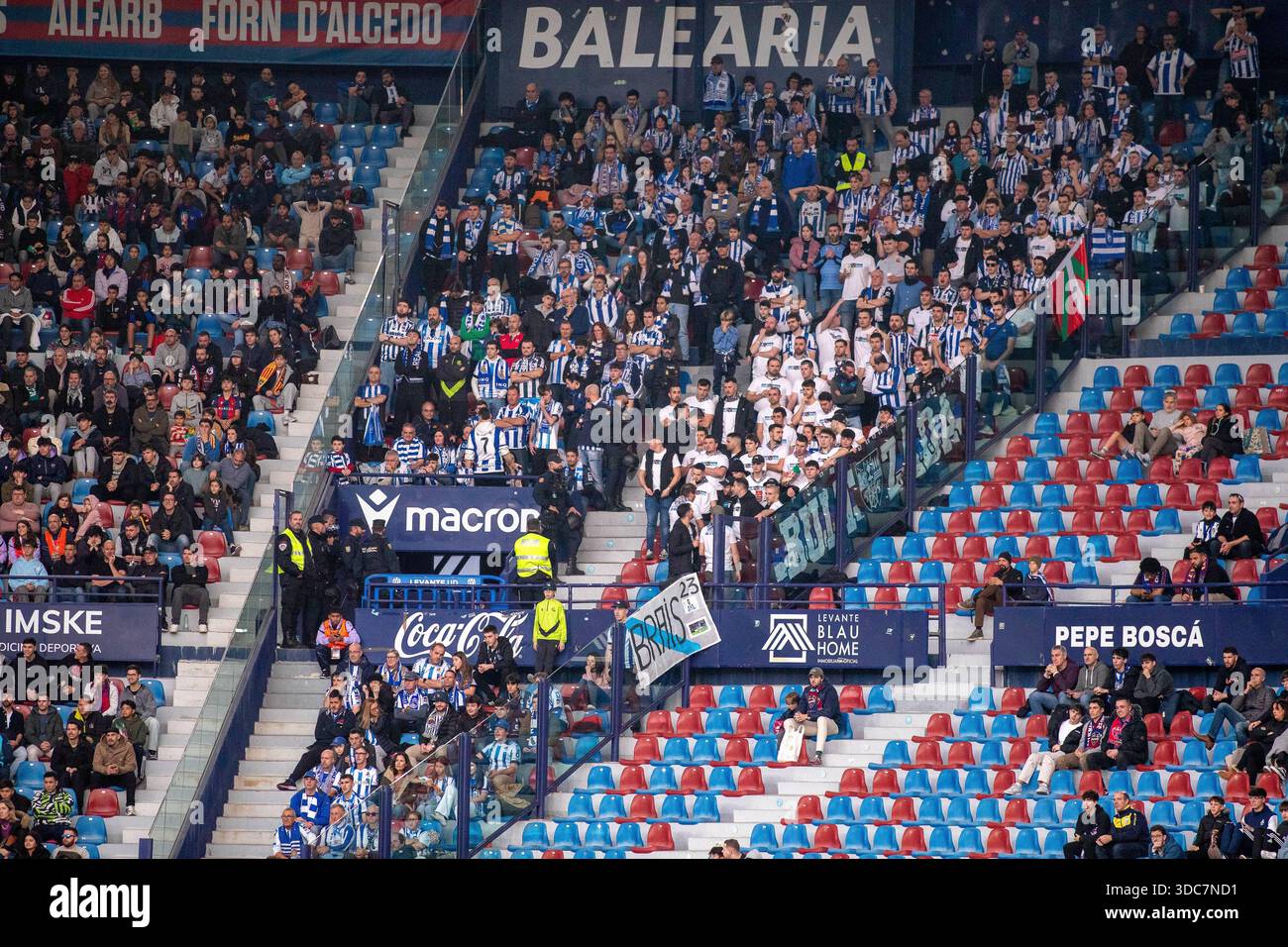 Spanish La Liga EA Sports soccer match Levante vs Real Sociedad at ...