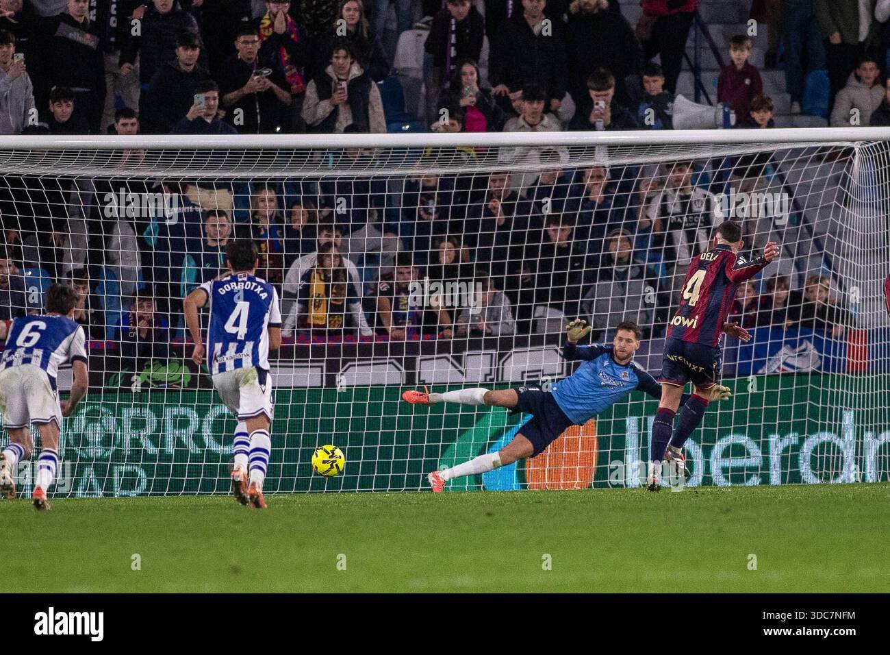 Spanish La Liga EA Sports soccer match Levante vs Real Sociedad at ...