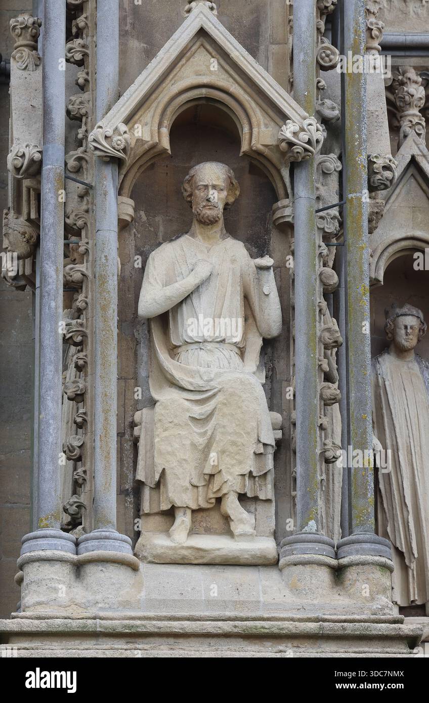 The West Front of Wells Cathedral, one the largest galleries of ...
