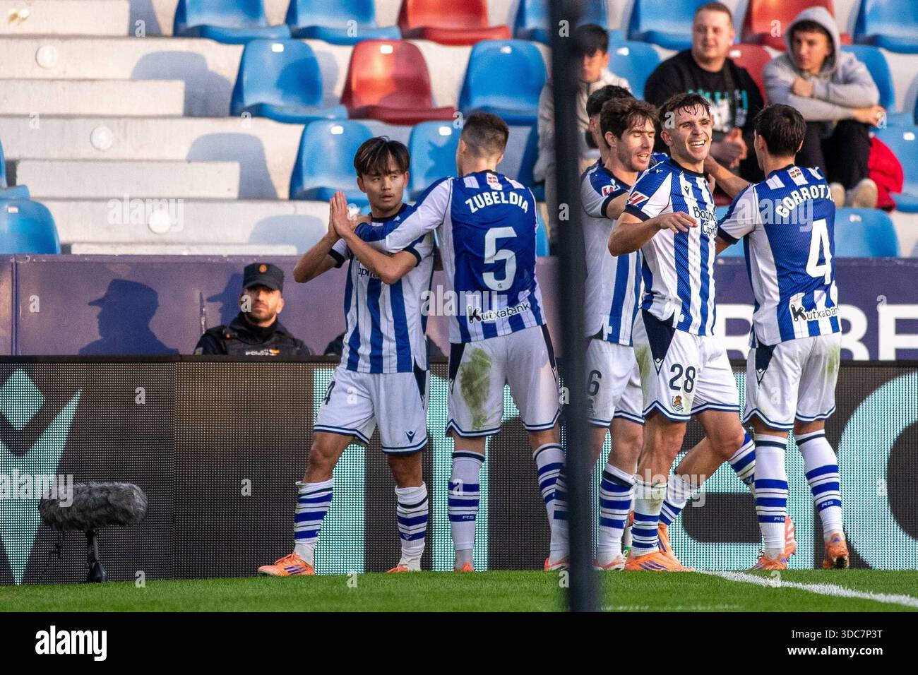 Spanish La Liga EA Sports soccer match Levante vs Real Sociedad at ...