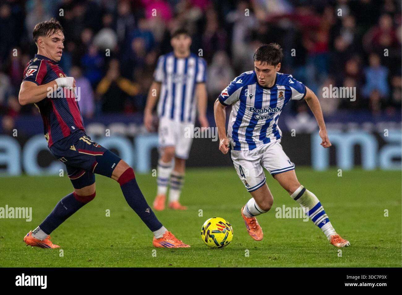Spanish La Liga EA Sports soccer match Levante vs Real Sociedad at ...