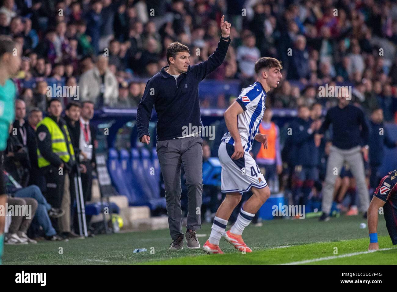 Spanish La Liga EA Sports soccer match Levante vs Real Sociedad at ...