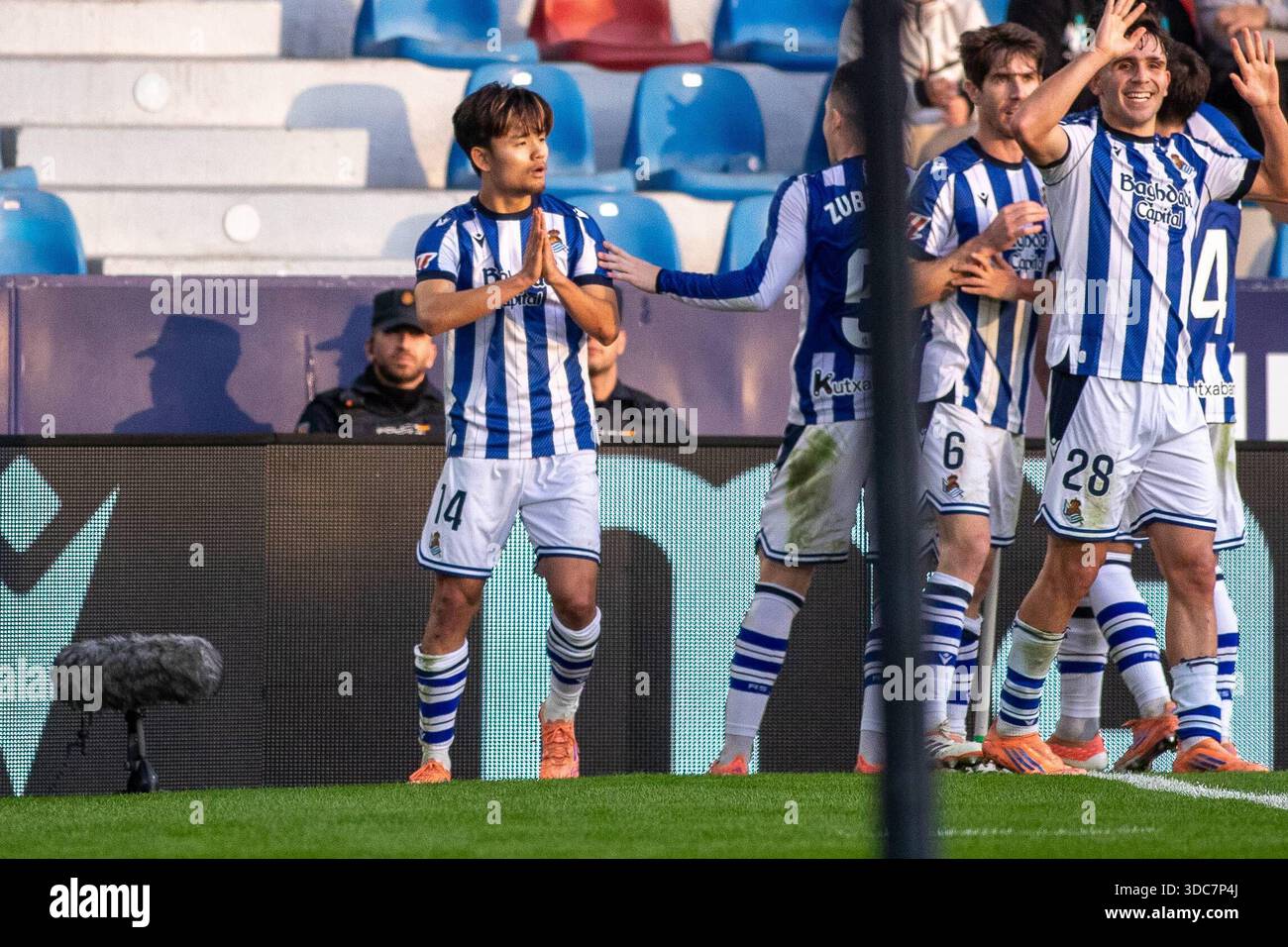 Spanish La Liga EA Sports soccer match Levante vs Real Sociedad at ...