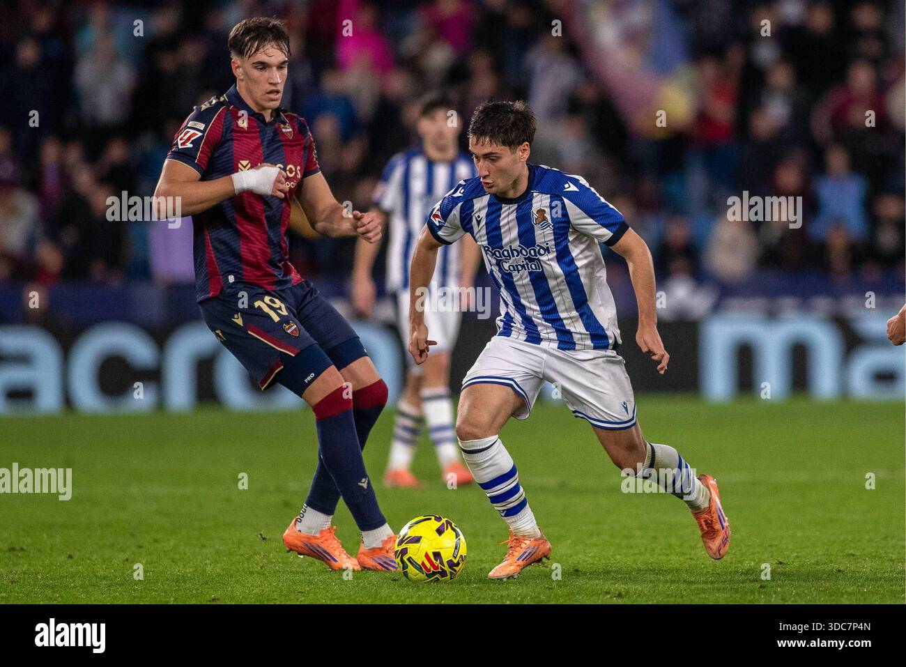 Spanish La Liga EA Sports soccer match Levante vs Real Sociedad at ...