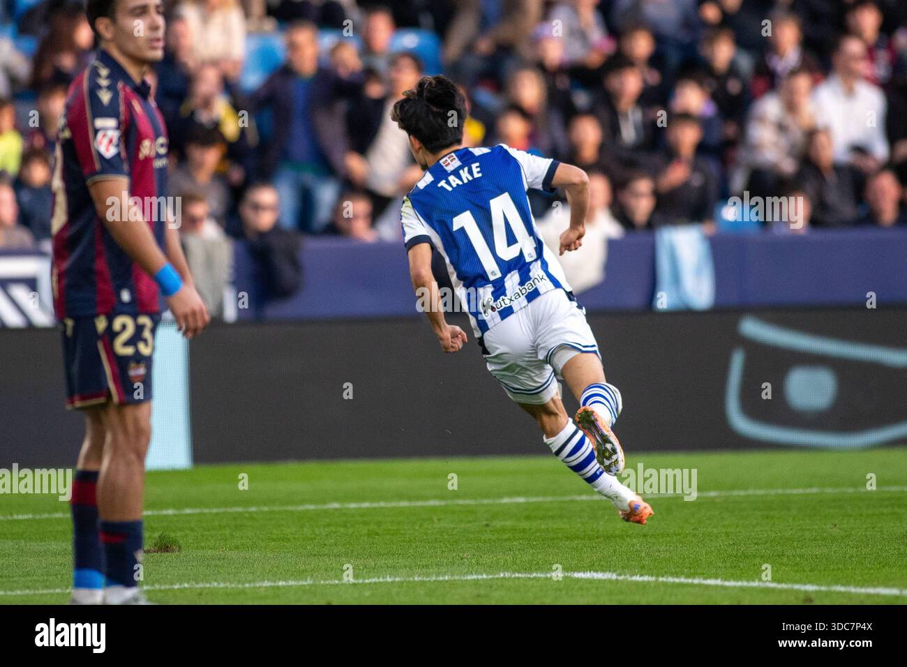 Spanish La Liga EA Sports soccer match Levante vs Real Sociedad at ...
