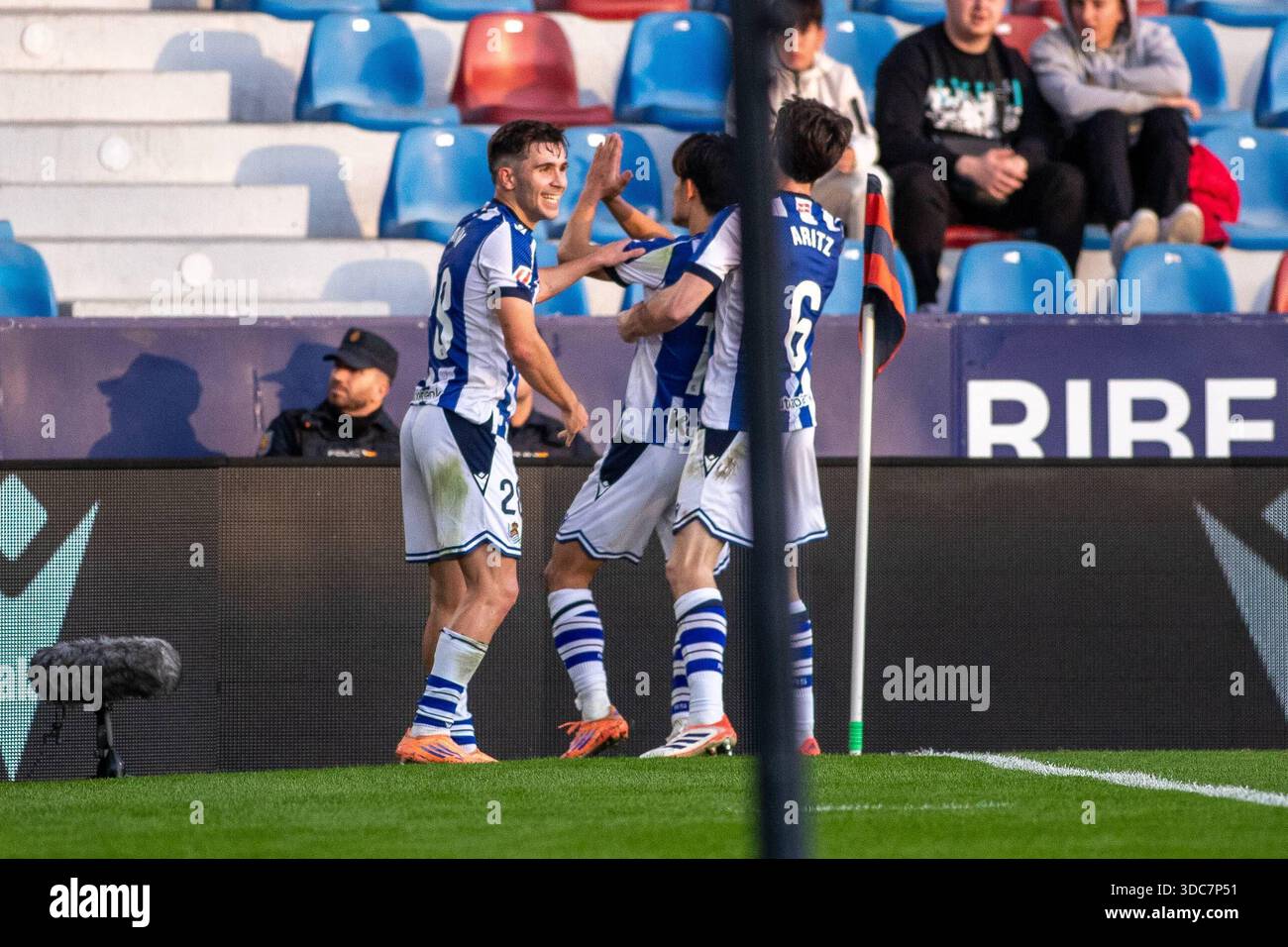 Spanish La Liga EA Sports soccer match Levante vs Real Sociedad at ...