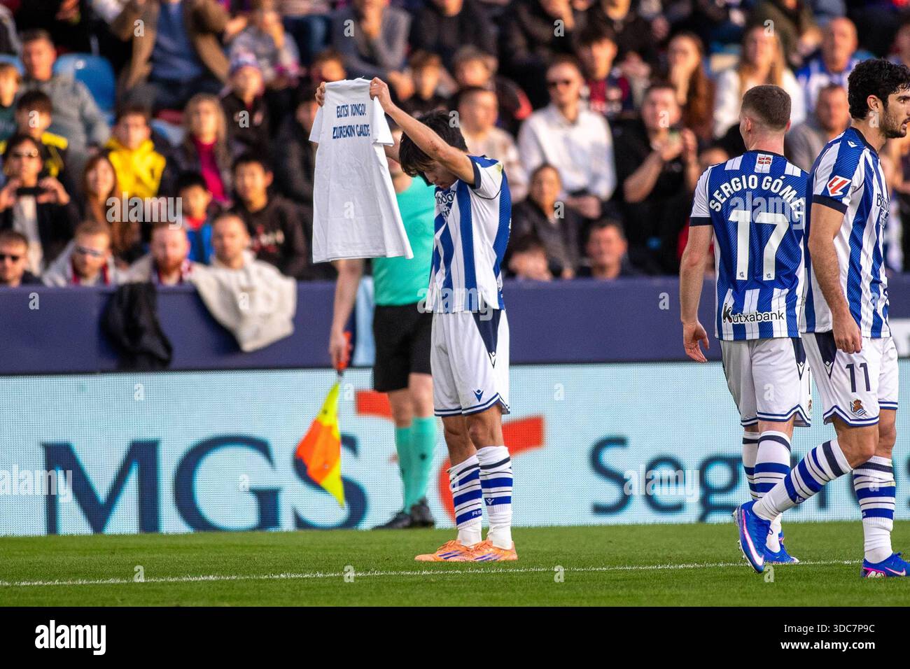Spanish La Liga EA Sports soccer match Levante vs Real Sociedad at ...