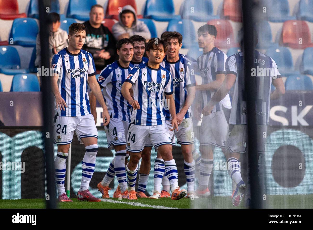 Spanish La Liga EA Sports soccer match Levante vs Real Sociedad at ...