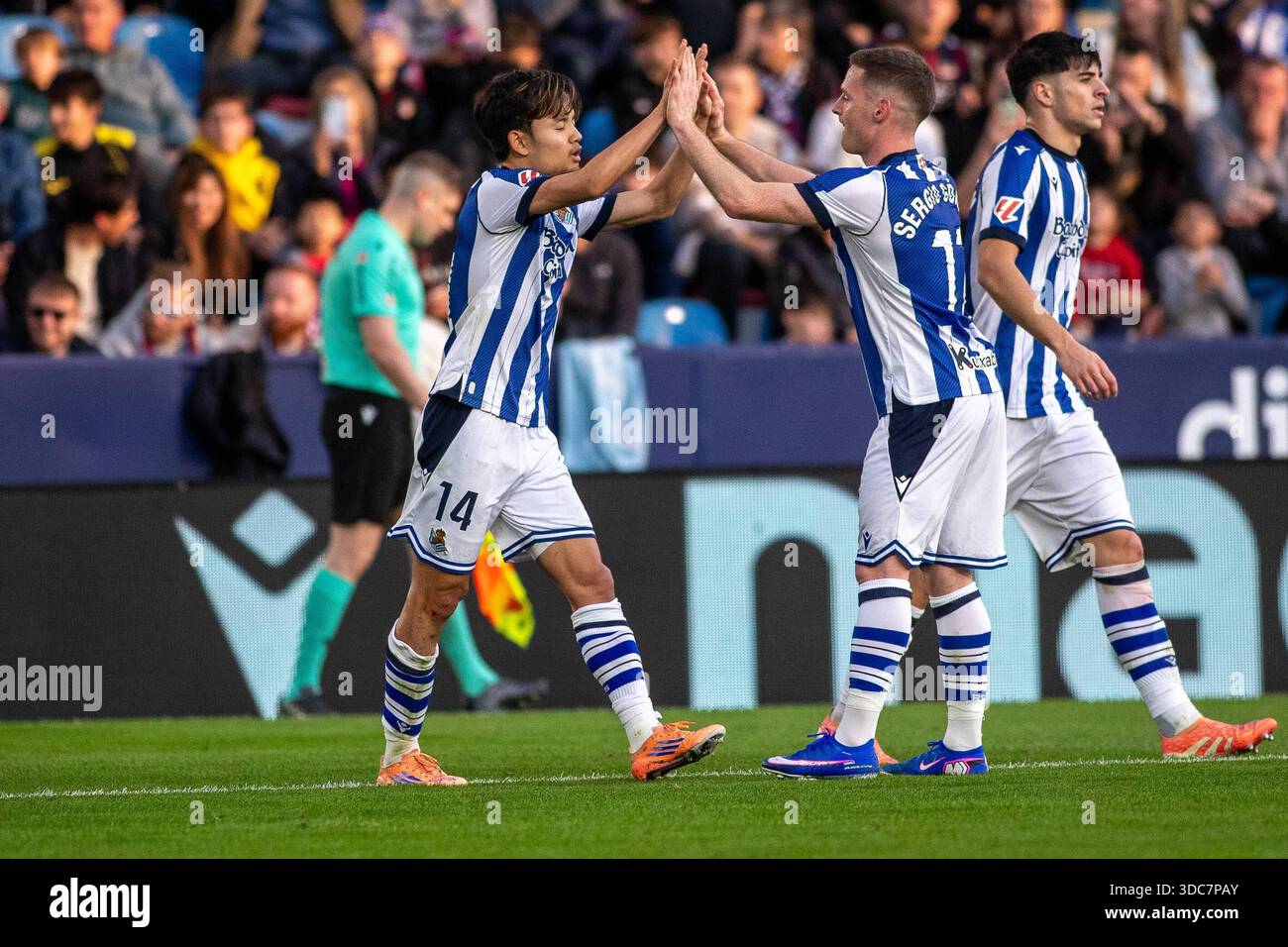 Spanish La Liga EA Sports soccer match Levante vs Real Sociedad at ...