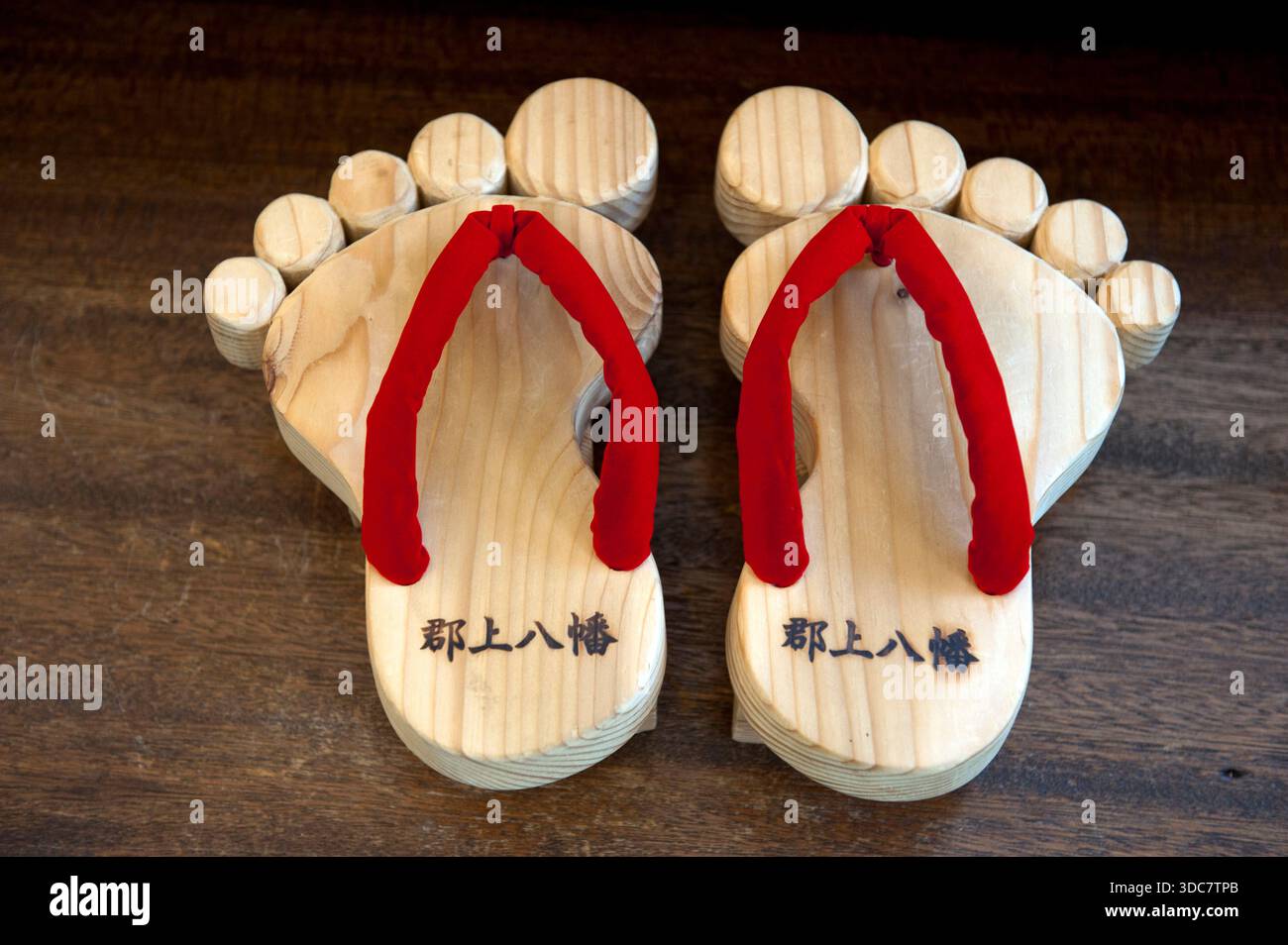 Quirky foot-shaped version of the traditional Japanese wooden "geta ...