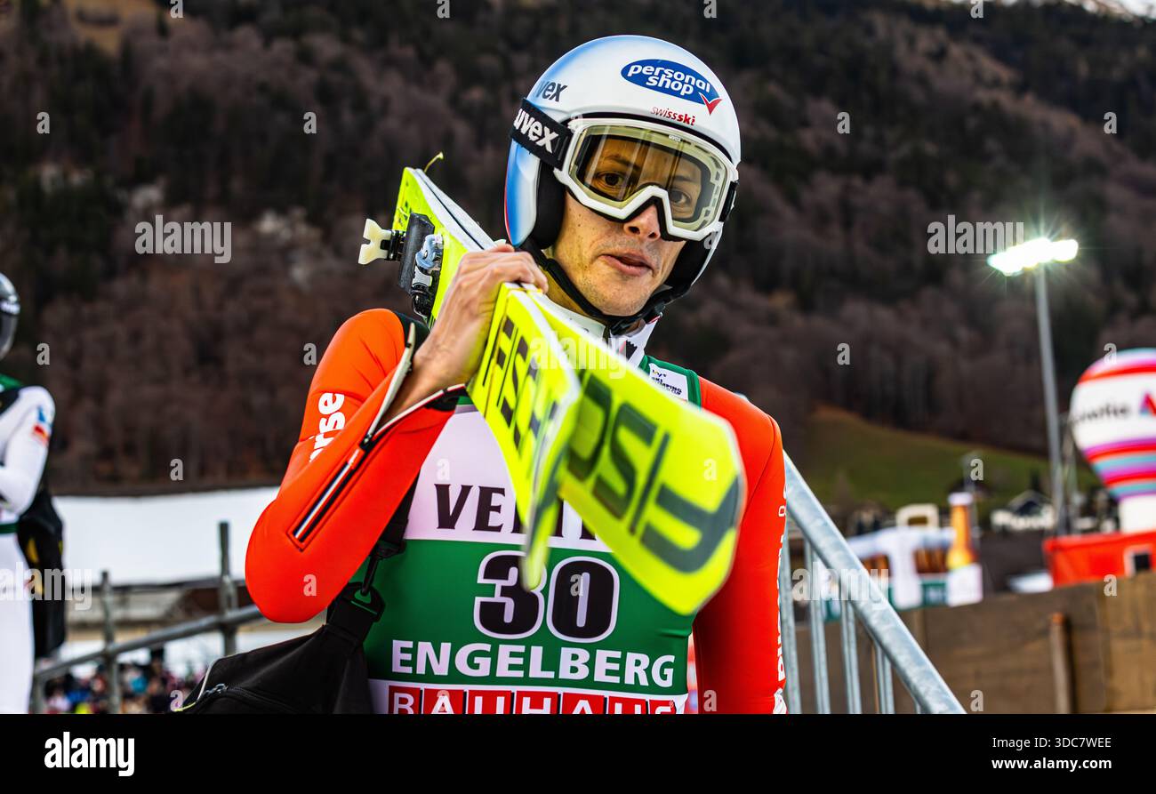 Engelberg, Switzerland, 20th Dec 2025:Swiss ski jumper Grego ...