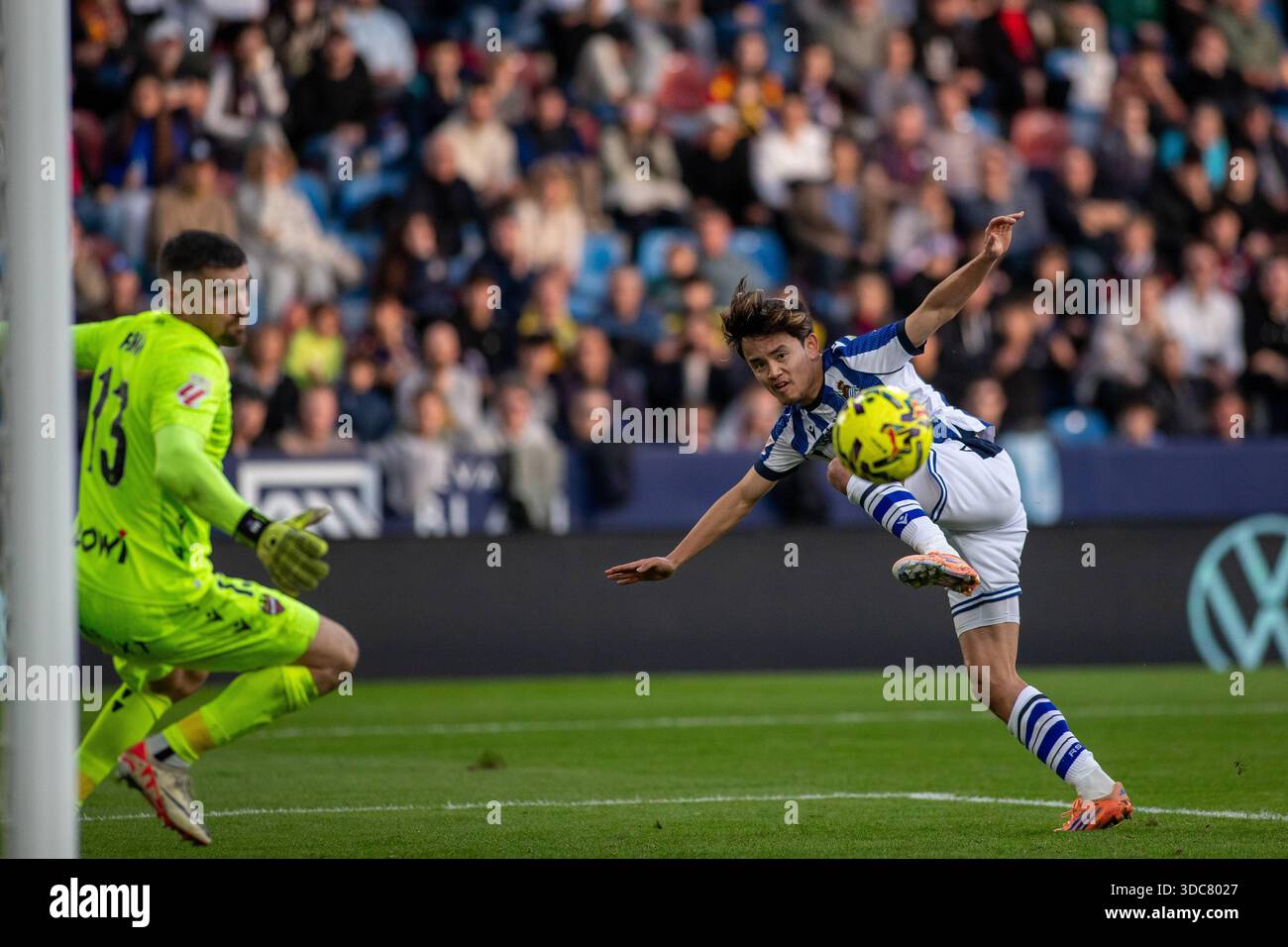 Spanish La Liga EA Sports soccer match Levante vs Real Sociedad at ...