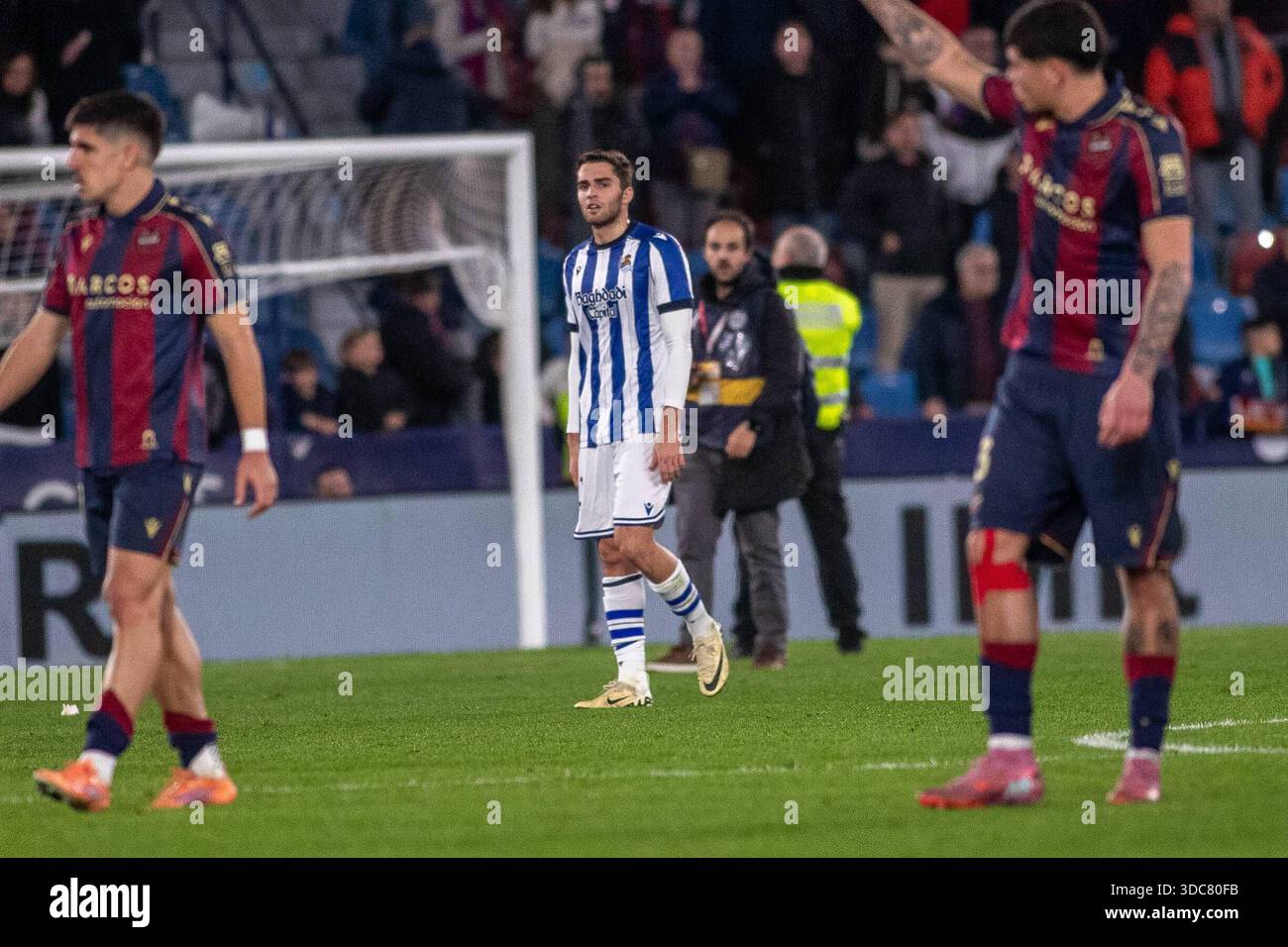 Spanish La Liga EA Sports soccer match Levante vs Real Sociedad at ...