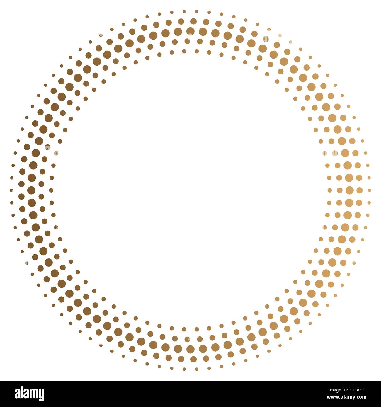 Circular dot pattern in gradient brown for modern design Stock Vector ...