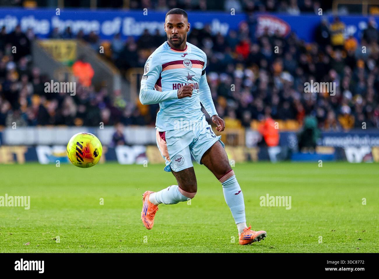 Brentford FC #3 Rico Henry in action during the Premier League match ...