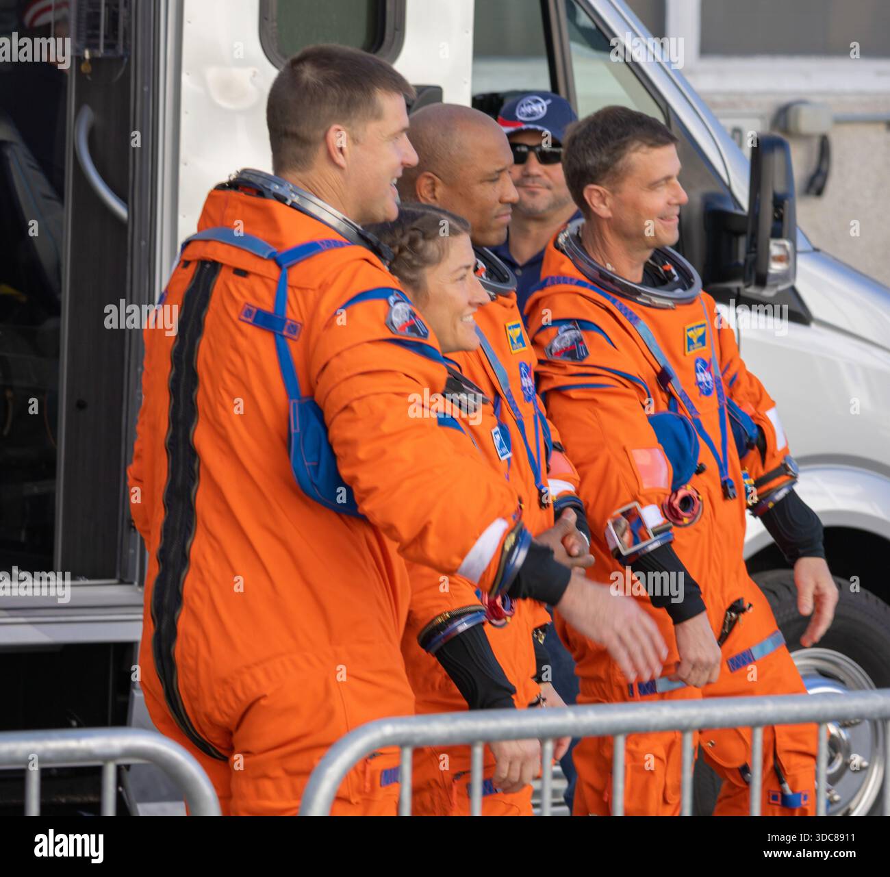 Pictured are NASA Commander Reid Wiseman, NASA Pilot Victor Glover ...